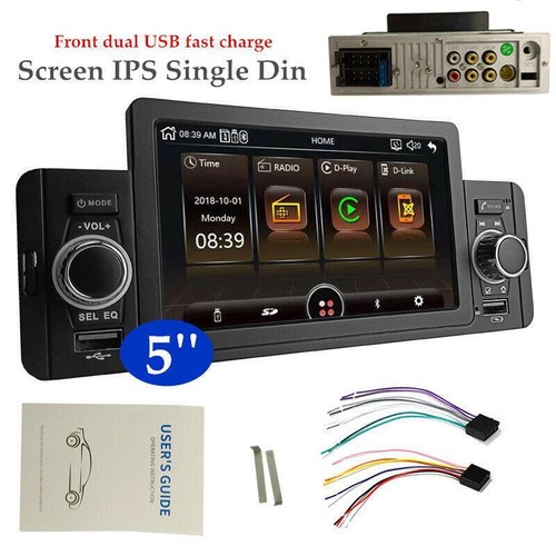 5" HD Screen IPS 1 Din Car Stereo Radio FM USB AUX TF MP3 MP5 Player ...