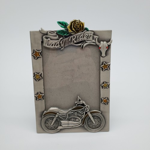 Lady Rider Motorcycle Metal Picture Frame | eBay