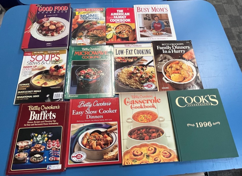 Large Lot of Family Cookbooks in Good Condition - Mix Soft/Hardcover ...