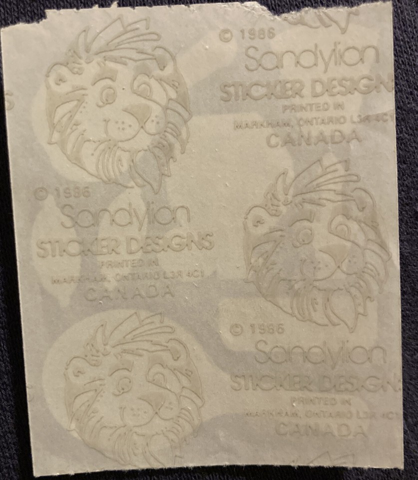 Vintage 1986 Sandylion foil shiny Beauty stickers | eBay