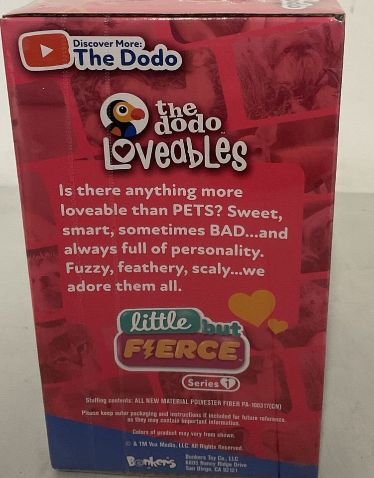 ⚡️The Dodo Loveables Mystery Pet Plush Series 1 Single Pack 🆕 ...