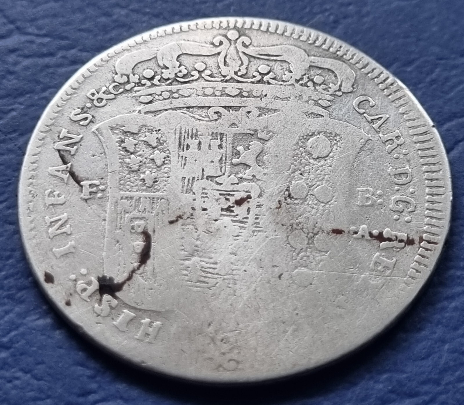 COIN MONETA CARLO III° DI BORBONE REGNO DI NAPOLI 60 GRANA ½ PIASTRA ...