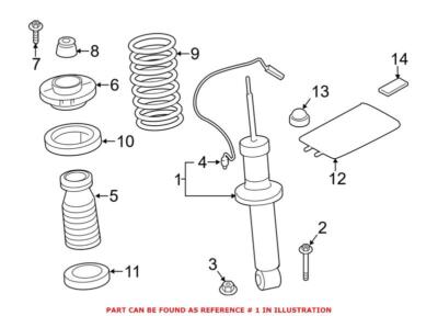 Genuine OEM Rear Suspension Shock Absorber For BMW 37126799911 | eBay