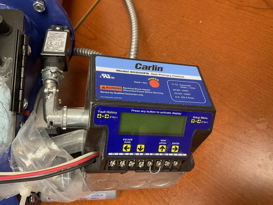 Carlin 301 commercial GAS BURNER (OIL to GAS commercial conversion ...