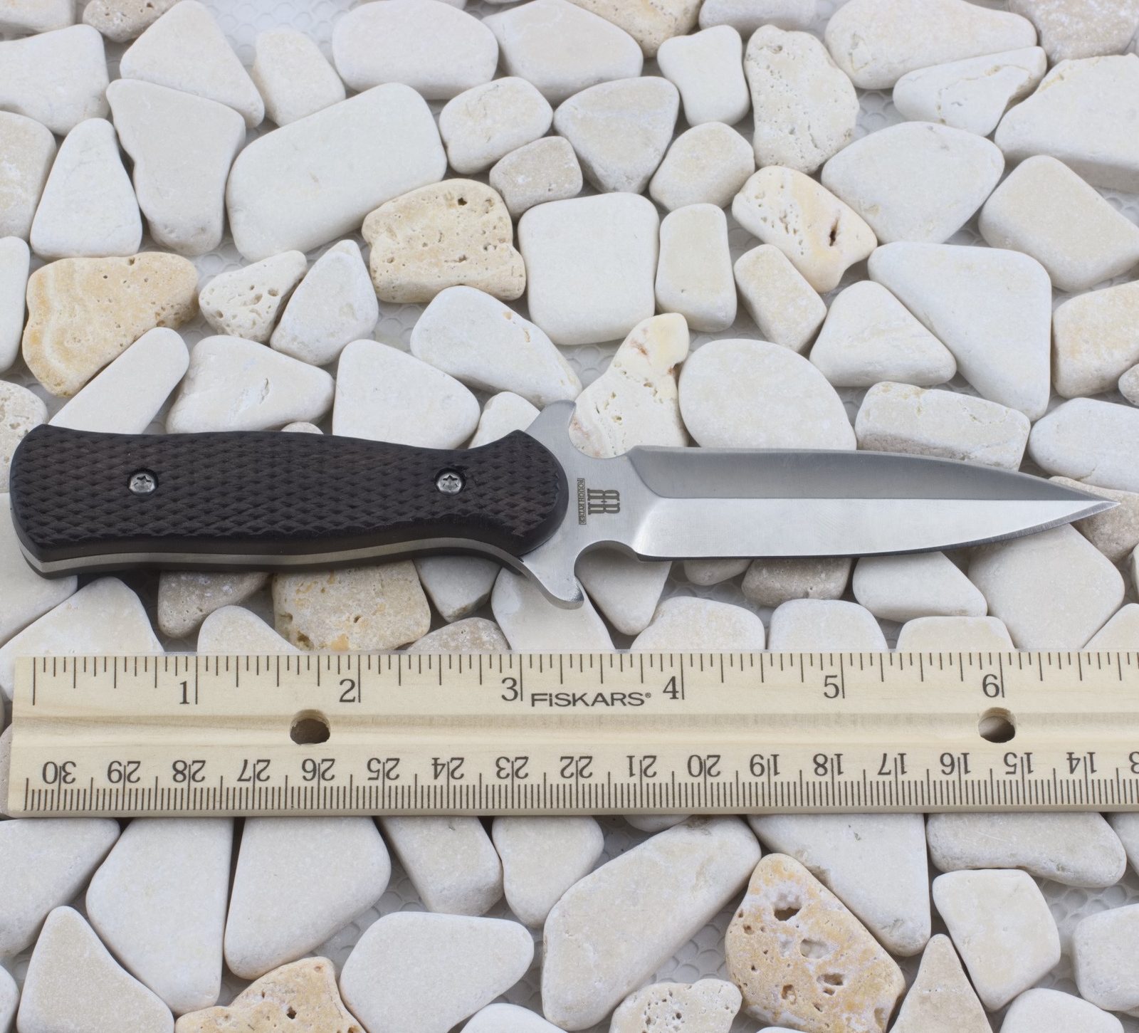 Rough Ryder Fixed Blade Small Boot Knife RR1810 Black Handle Brown ...