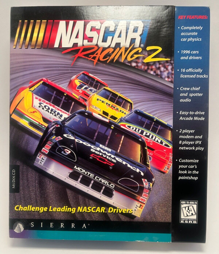 NASCAR Racing 2 PC Win 95 MS Dos Sierra 1996 Vintage New in box ...