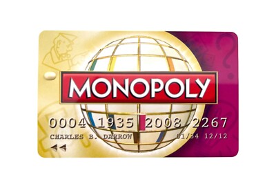 Monopoly Here and Now World Edition Game Bank Debit Credit Card - Pink ...