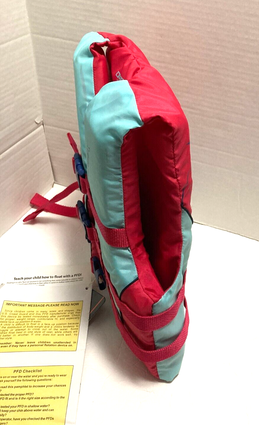 DBX Vector Series Youth Life Vest 50-90 lbs 25"-29" Chest Flotation Aid ...