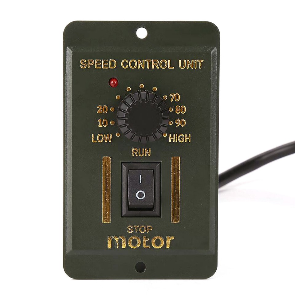 NEW 220V 120W 5K AC Gear Motor Electric Motor Variable Speed Controller ...