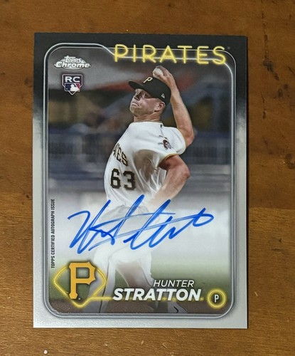 2024 Topps Chrome - Rookie Autographs #RA-HS Hunter Stratton (AU, RC ...