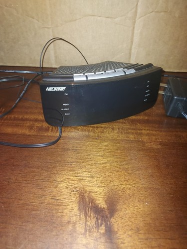 Nelsonic NLC618 AM/FM Radio Alarm Clock MP3 READY - TESTED | eBay
