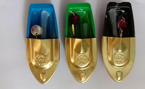 Original Authentic Indian Putt Putt Boat Steam Operated Tin Toy set of ...