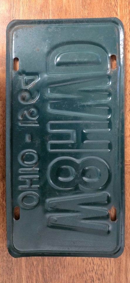 Vintage 1964 Ohio Call Sign License Plate | eBay
