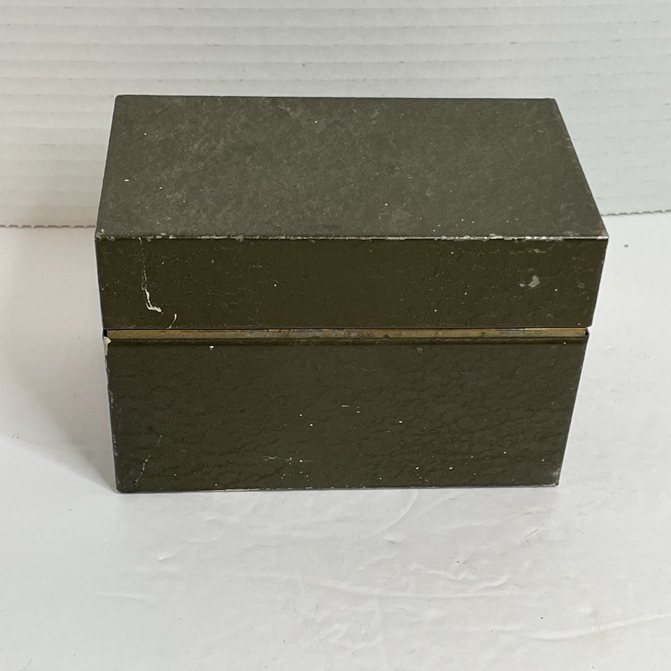 Recipe Metal Box Full Handwritten Cards 1950s–90s Home Cooking Ephemera ...