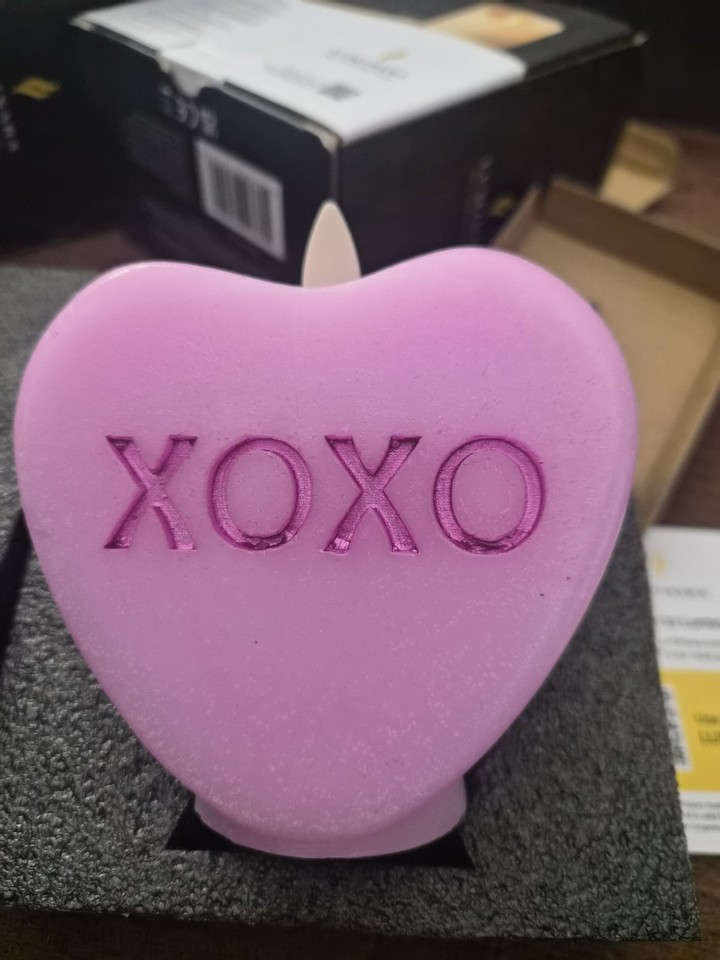 LUMINARA FLAMELESS CANDLE, CANDY HEART XOXO, NIB | eBay