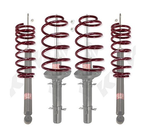 KYB 4 STRUTS SHOCKS VOGTLAND GERMAN LOWERING SPRINGS 1.5 Drop VW GOLF ...