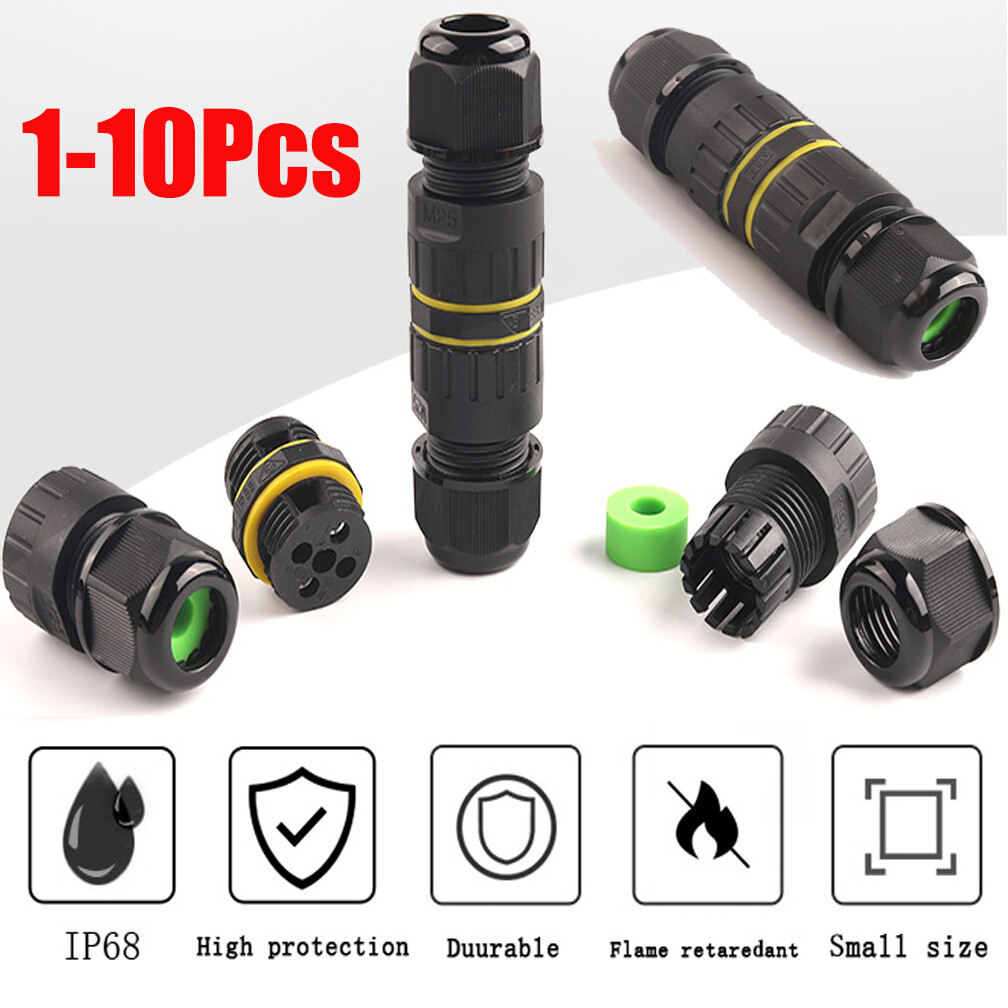 IP68 Waterproof Electrical Wire Cable Connector Outdoor Underwater Plug ...