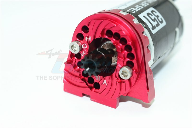 GPM Alum Double Sided Motor Mount Plate Blue w/ Heat Sink Fins : TRX-4 ...