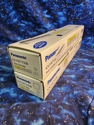 2 x Panasonic High Yeild Yellow Toner Cartridge KX-FATY508 | eBay