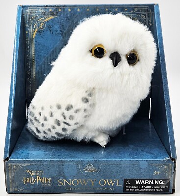 Universal Studios Harry Potter Hedwig Snowy Owl Shoulder Plush Sound ...