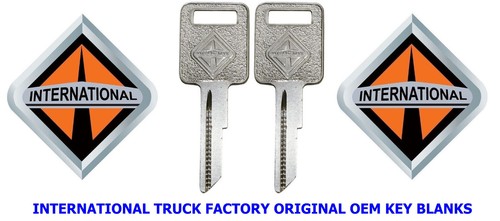 OEM 2 ORIGINAL INTERNATIONAL TRUCK FACTORY KEY BLANKS WHITE LOGO. | eBay