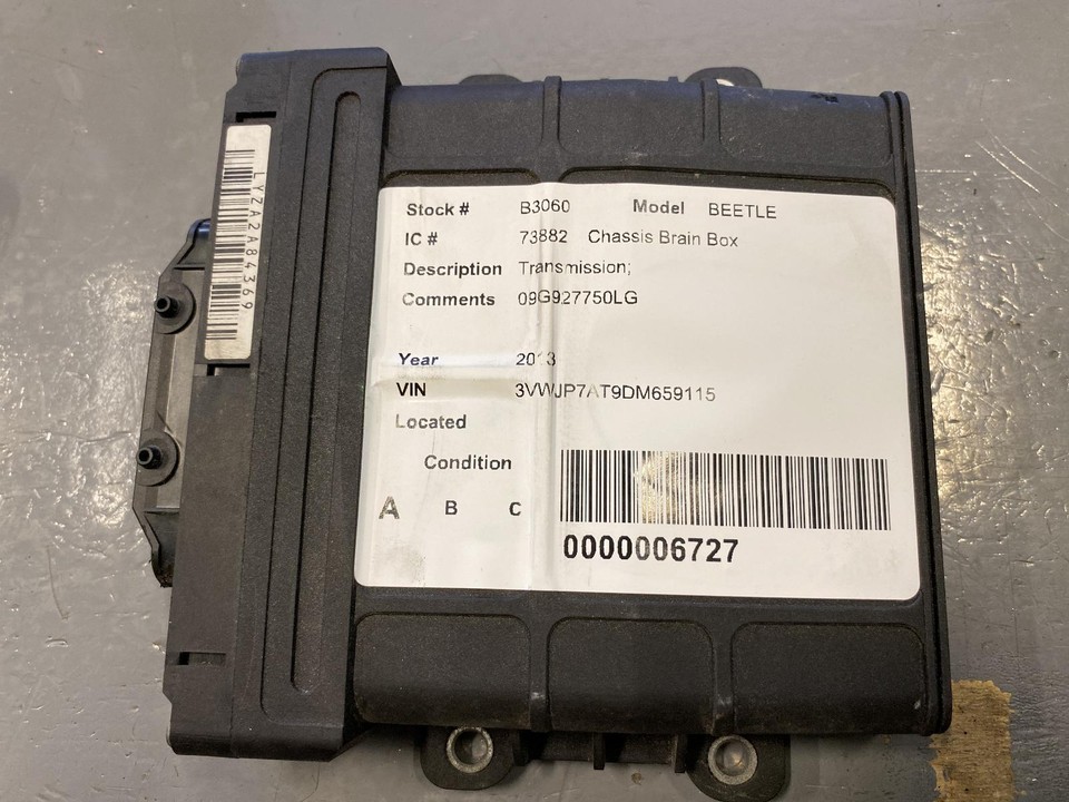 VOLKSWAGEN BEETLE Transmission Control Module 09G927750LG | eBay