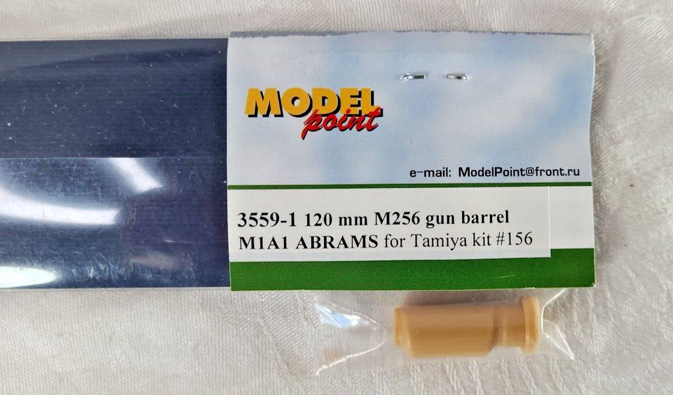 Model Point 3559-1 120mm M256 Gun Barrel M1A1 Abrams Tank for TAMIYA ...