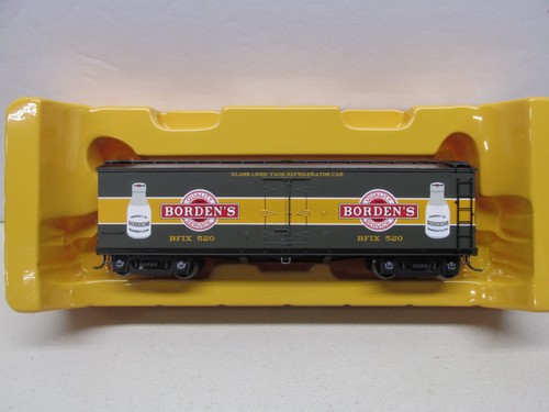 ROUNDHOUSE-#84615-BORDENS DAIRY-40' WOOD MILK CAR #520-HO SCALE | eBay