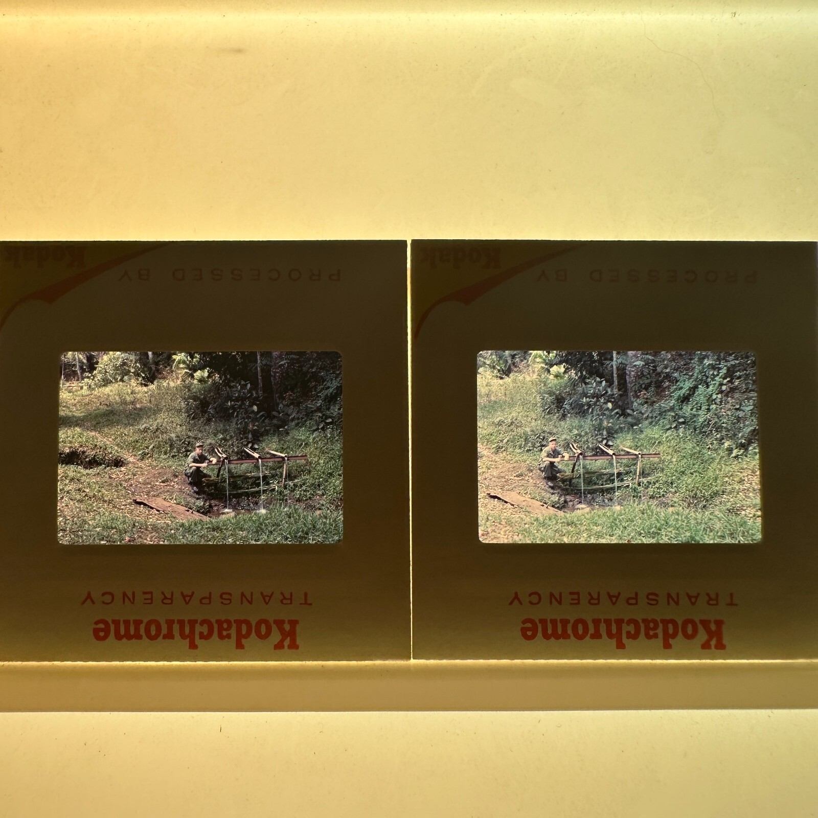 Lot of 2 Vietnam War 1969 Soldier Kodachrome Transparency Photo Slides ...