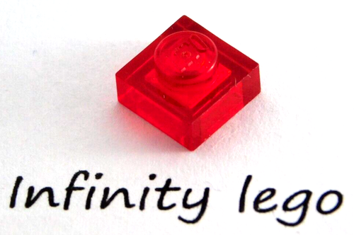 50 LEGO Trans-Red Plate 1 x 1 (3024 28554) - 50 Pieces | eBay