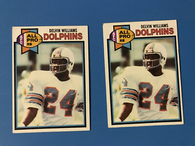 1979 Topps Football #370 Delvin Williams Miami Dolphins - 2 cards | eBay