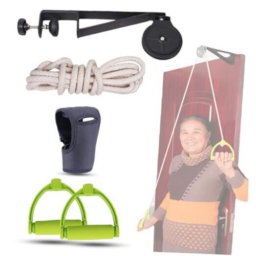 Steel Shoulder Arm Pulley System Set - Over Door Rehab Exerciser for ...