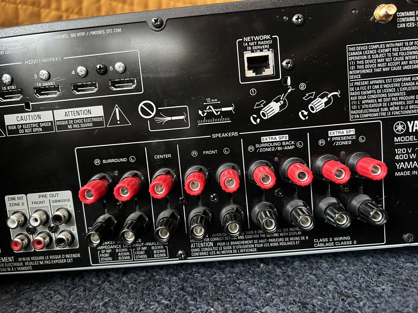 Yamaha Aventage RX-A780 AV Receiver 7.2chann, Dolby Atmos, WiFi ...