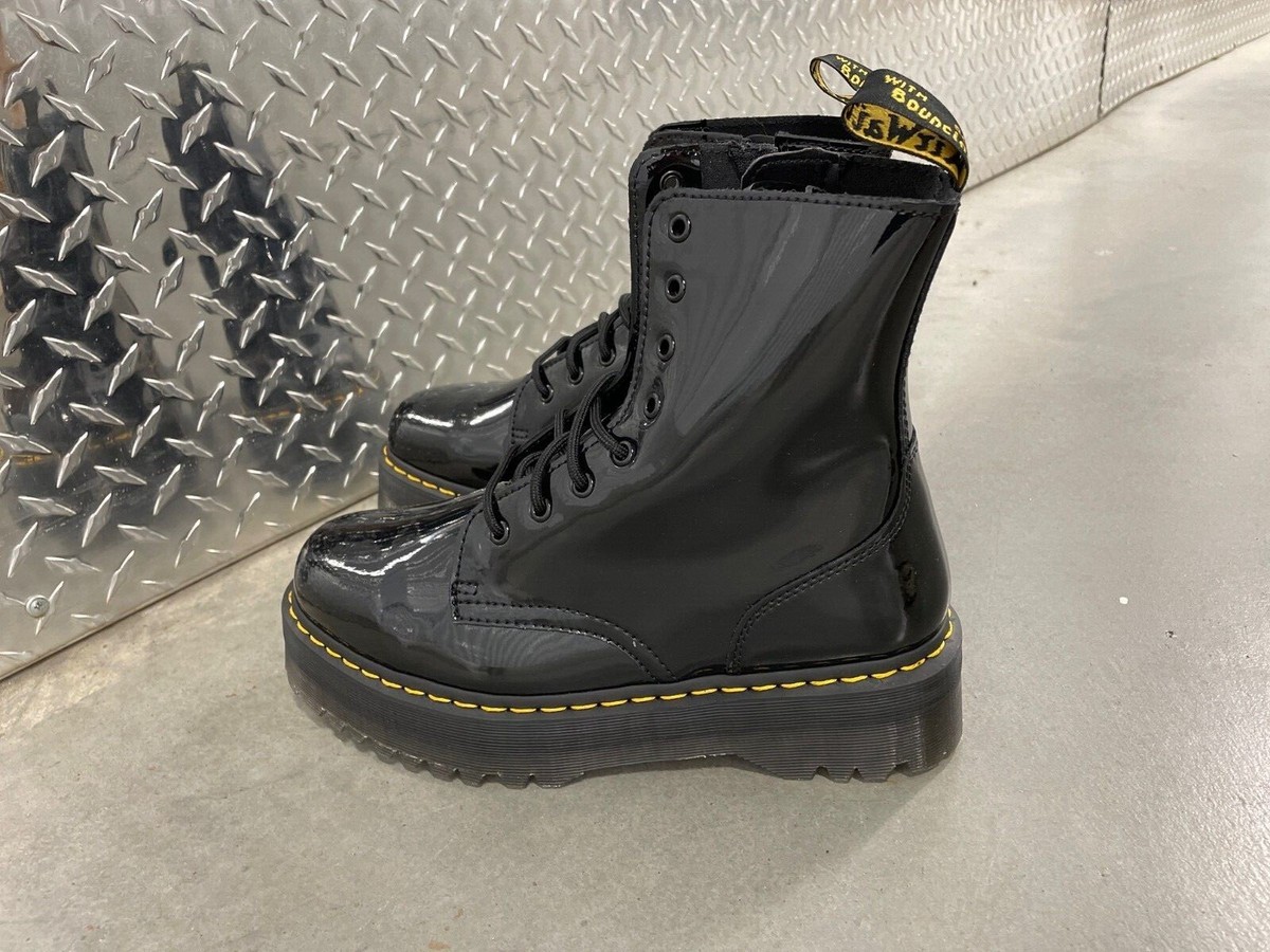 Dr Martens Jadon Platform Patent Lamper Leather Boot Black Dr Martens Jadon Platform Patent Lamper Leather Boot Black