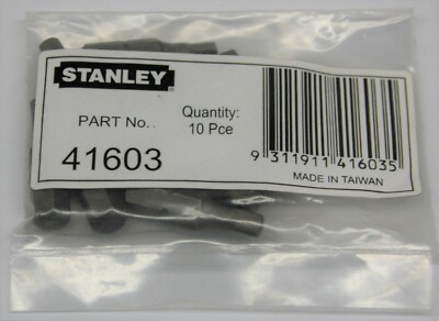 10 x STANLEY 4mm Tri-Lobular Tamperproof Insert Bits 25mm 1/4" Hex ...