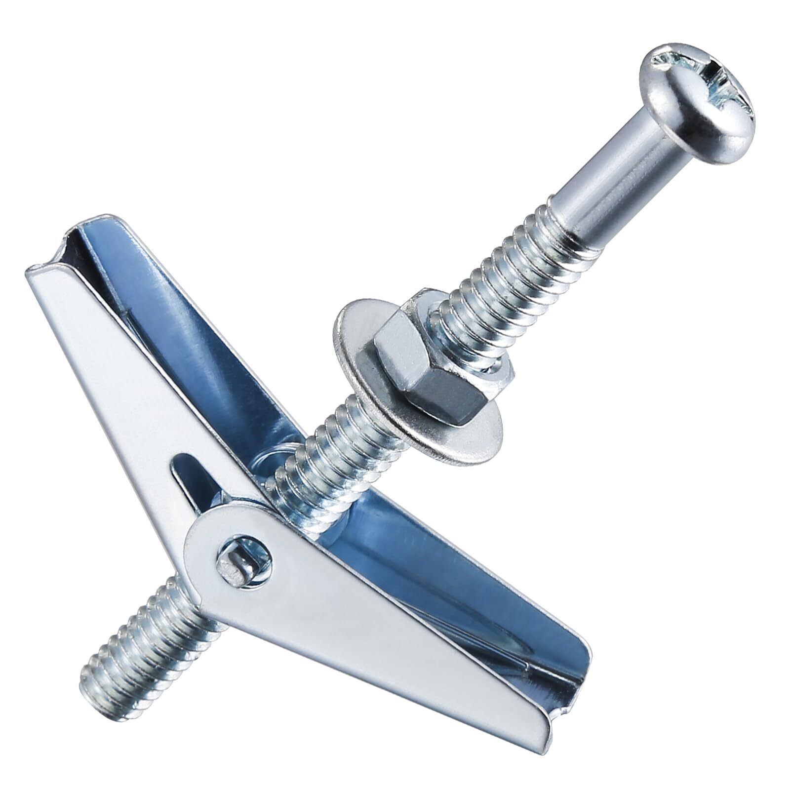 100 pcs 1/8" Heavy Duty Drywall Anchors and ScrewsToggle Bolts and Wing ...