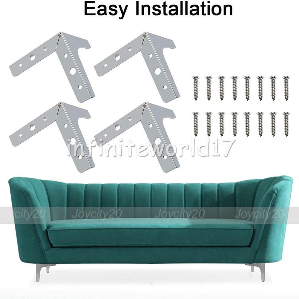 4PCS 10/15cm Furniture Sofa Legs Modern Metal Diamond Triangle ...
