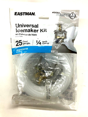 NEW! IMPERIAL UNIVERSAL ICE MAKER KIT, 1/4” x 25’, BRASS SADDLE TAPPING ...