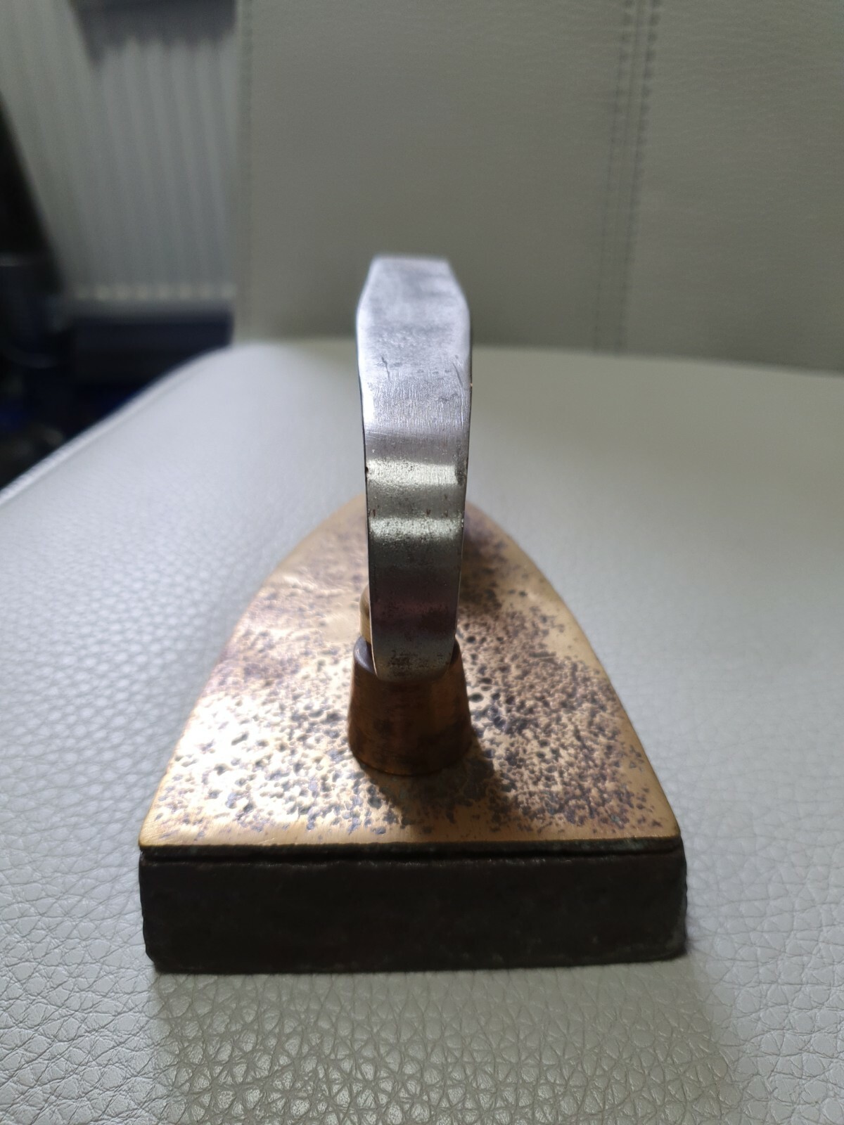 Antik Bügeleisen Saarland mit Messing 1900 flat iron Fer a repasser ...