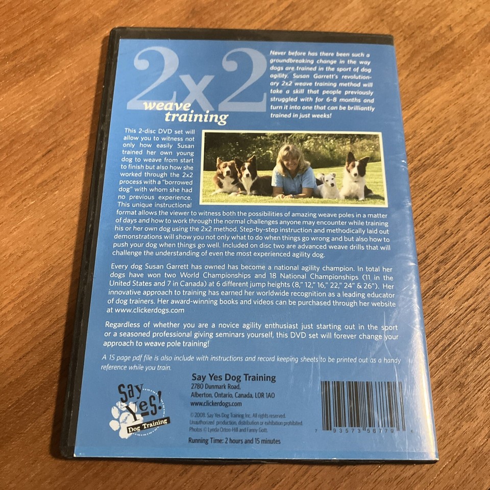 2x2 Weave Training with Susan Garrett Dog Training DVD Show | eBay