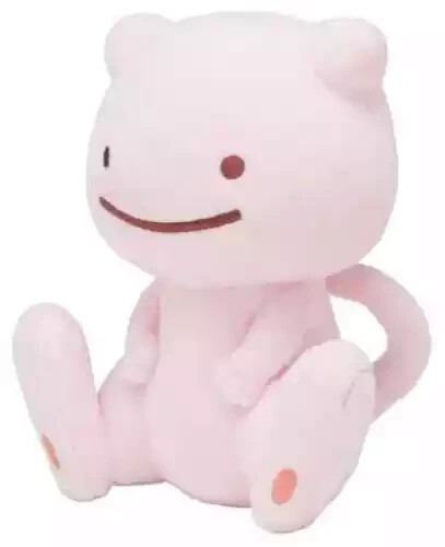 [NEW] Pokemon Center Limited Mew Transform! Ditto Plush Doll Toy 15cm ...