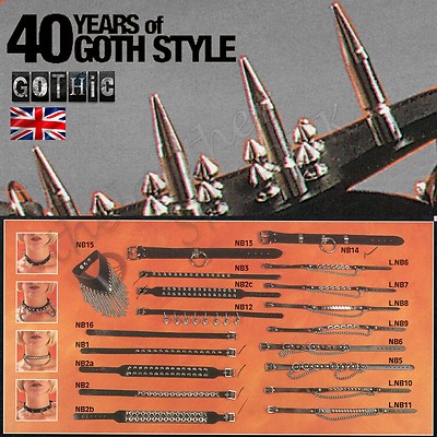 New Gothic Style Handmade Leather Chokers Neckband Punk Studded ...