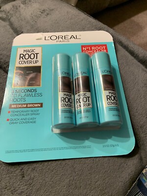 LOREAL MAGIC ROOT COVER UP SPRAY ROOT CONCEALER MEDIUM BROWN | eBay