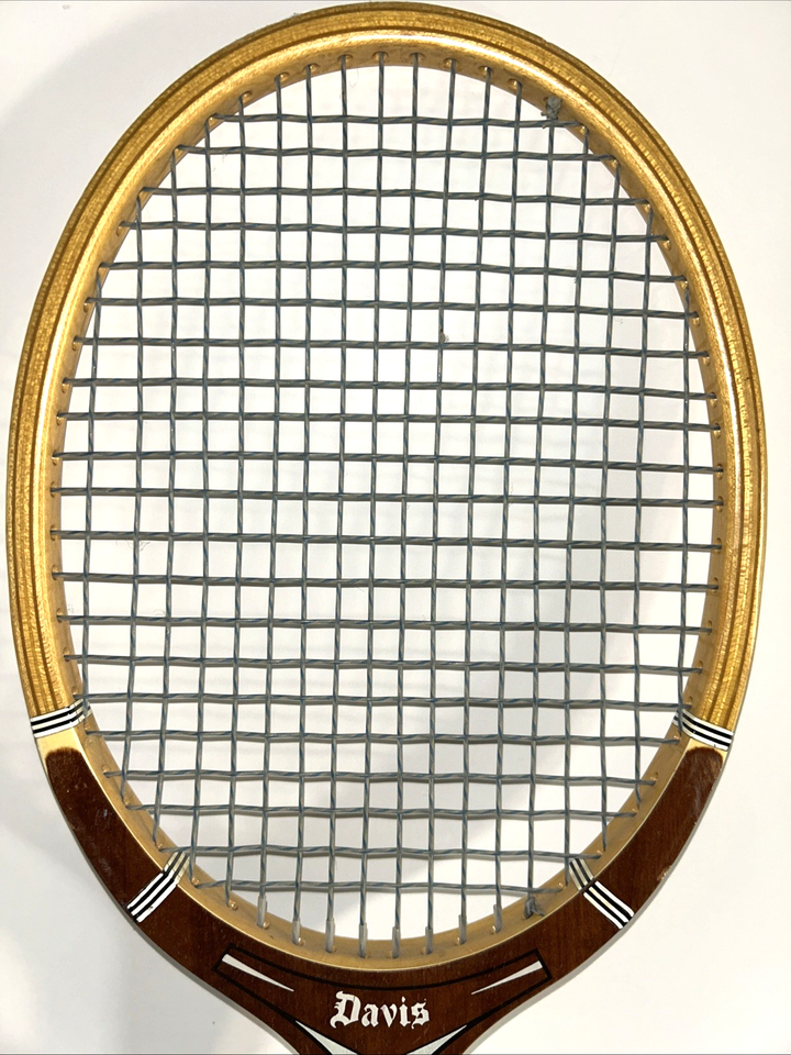 Vtg 50's 60's Davis Hi-Point Model Wood Tennis Racquet TAD Size 3 L ...