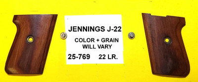 JENNINGS J22 OLD STYLE WOOD GRIPS, SCREWS FIRING PIN SET SLIDING SAFETY ...