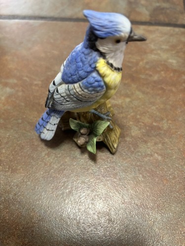 LEFTON CHINA ~ MINATURE BLUE JAY FIGURINE ~ 4" TALL #01886 ~ EUC | eBay