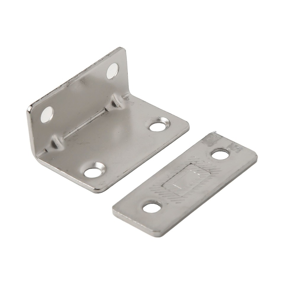 Latch L-shaped Lock No Punching Practical Silver/Black Spare ...
