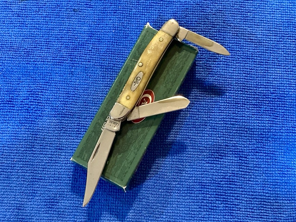 CASE XX CUTLERY CO USA 2000 SAMBAR STAG #V53087 (3-1/4”) STOCKMAN KNIFE ...