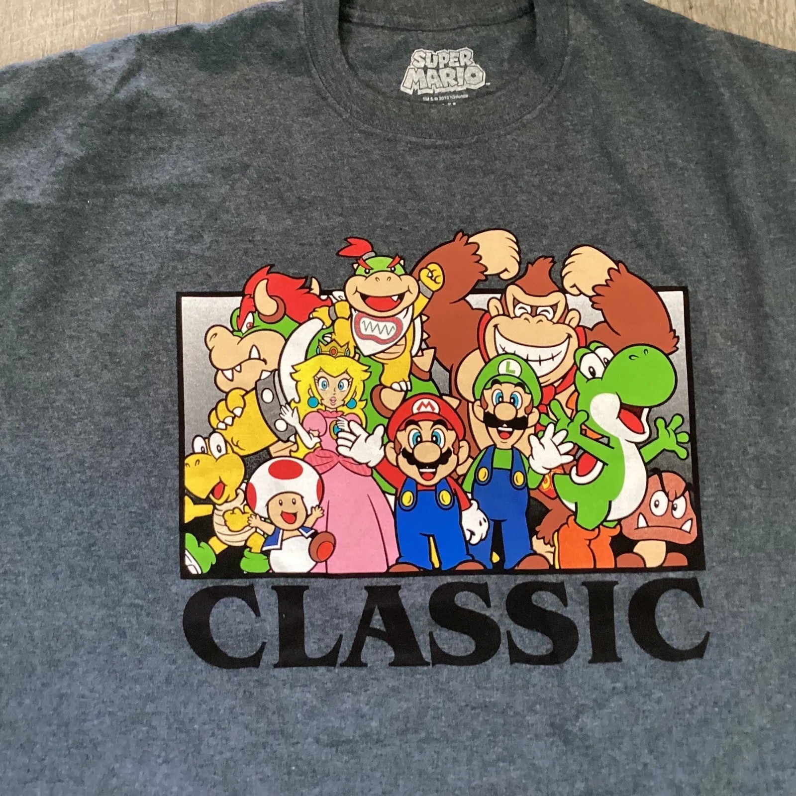 Super Mario Classic T-shirt Characters Size 2xl Mario… - Gem