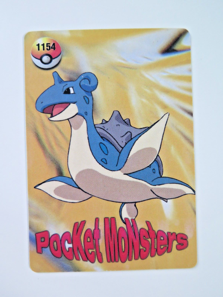 Pokémon CHARIZARD and LAPRAS Pocket Monsters Holo Prism Vending Sticker ...